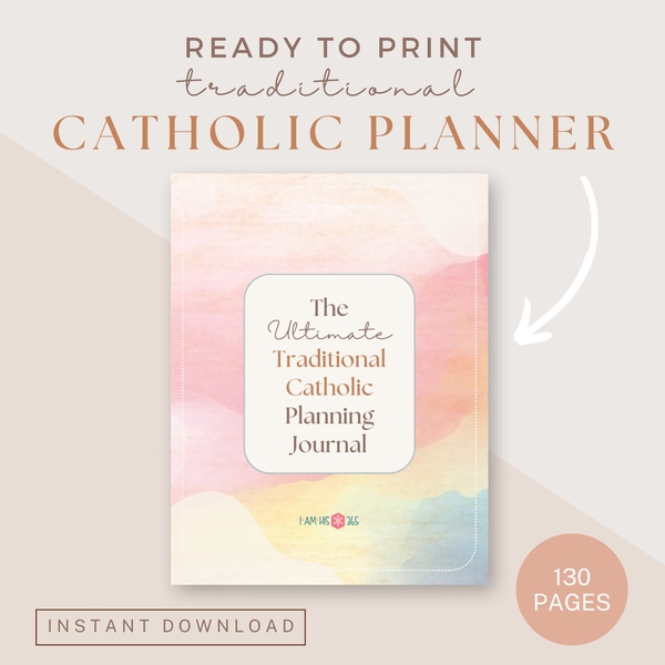 Printable Traditional Catholic Planning Journal : 1962