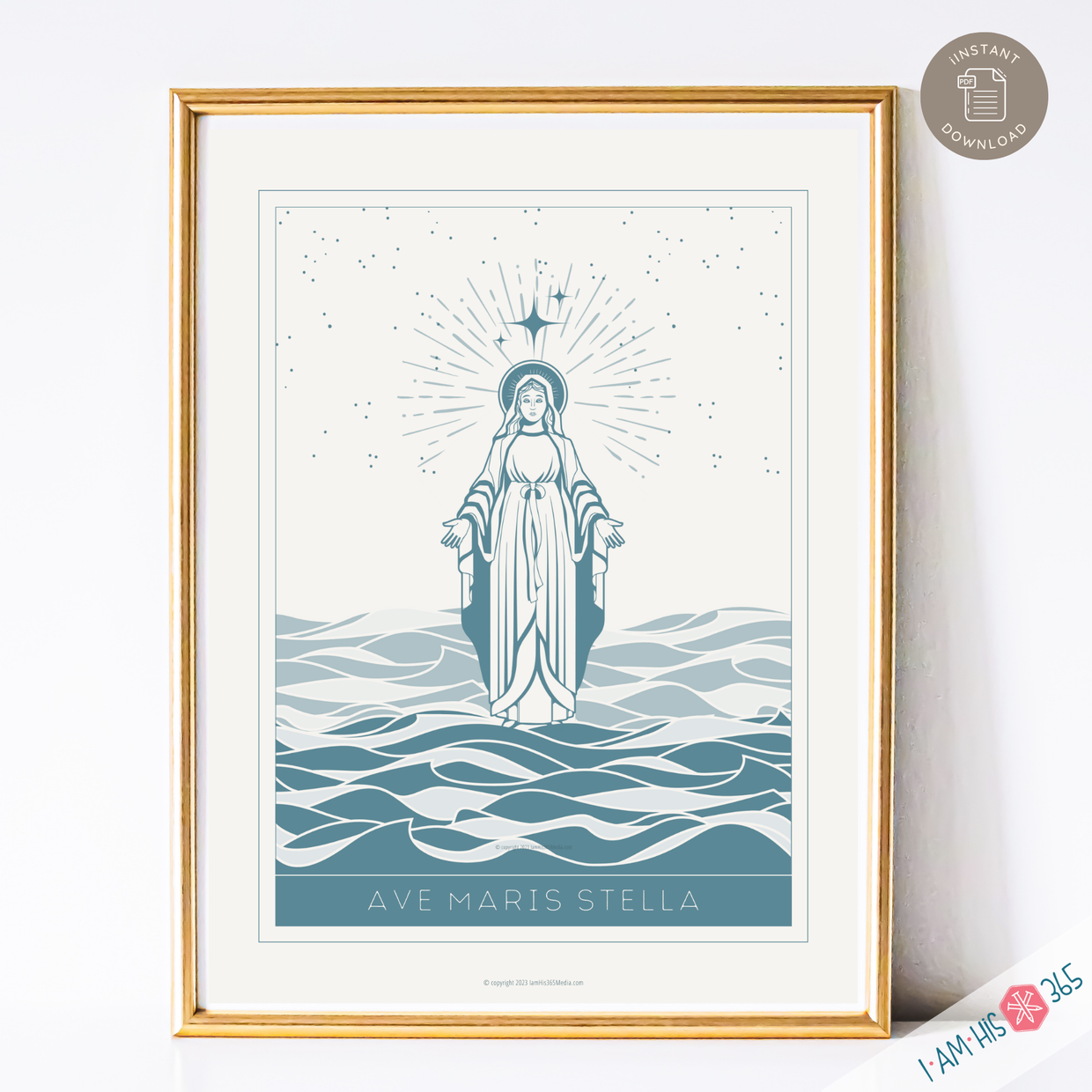 Star of the Sea | Stella Maris Art Print, Hail Mary Print, Blessed ...