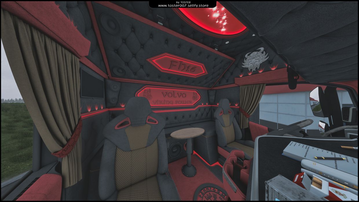 SANAX Interior Volvo FH5 FH6 Viking Style ETS 2 #9 OTHER COLORS