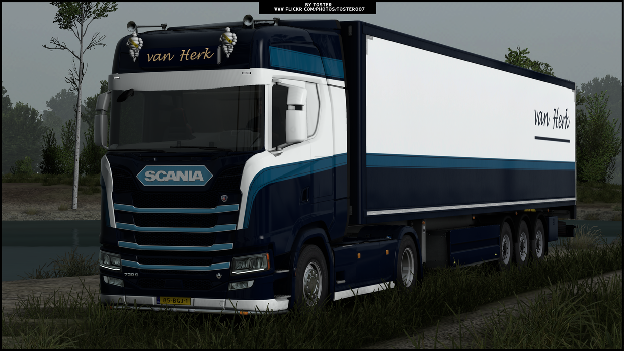 Scania S/R Next Gen Van Herk SKIN ETS 2