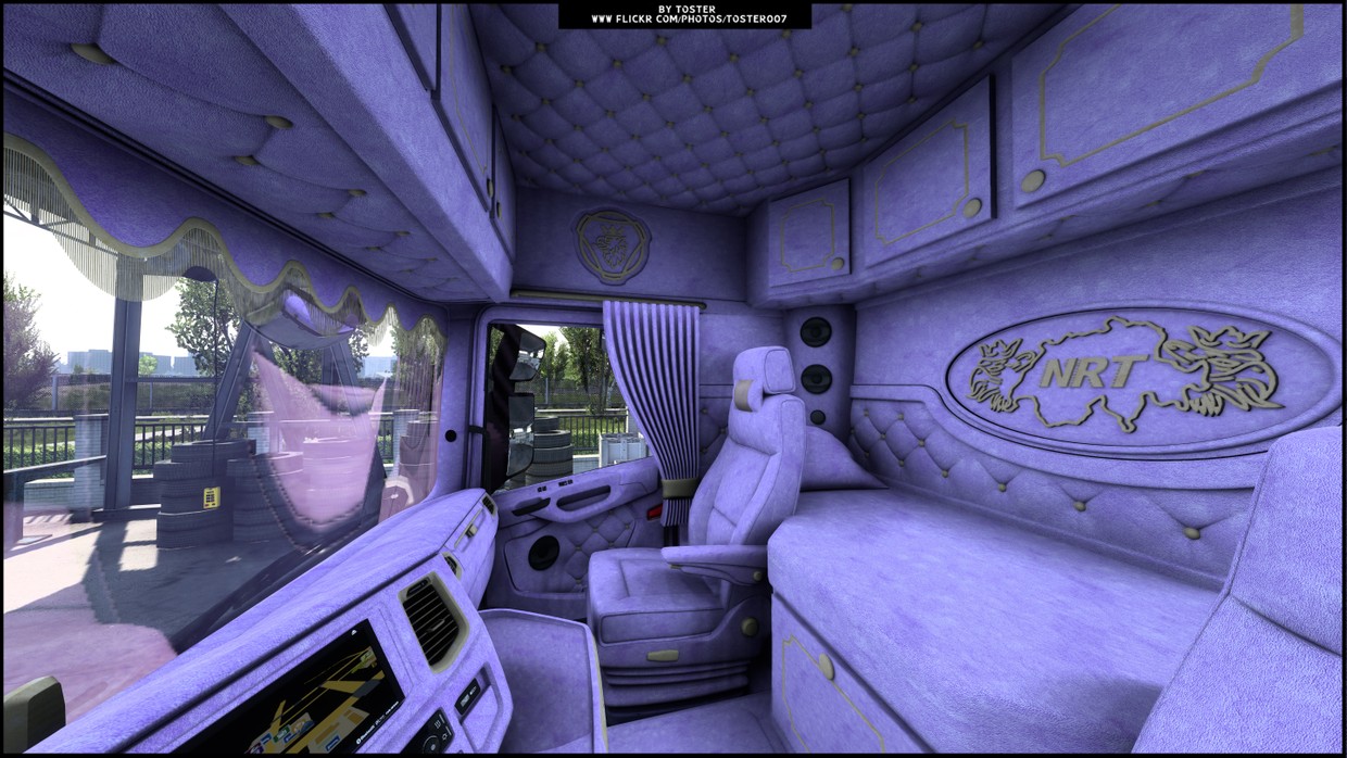 Interior Scania S/R Next Gen PURPLE ETS 2 #45
