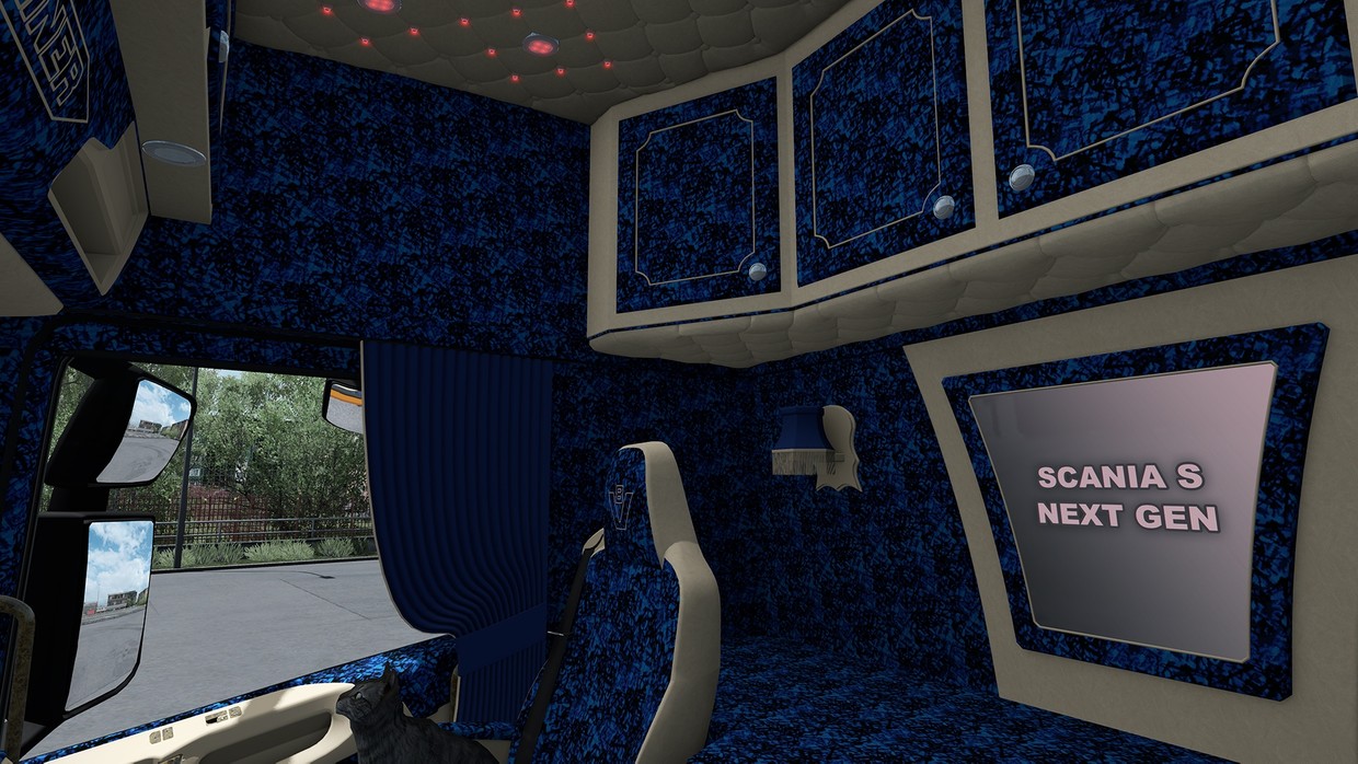 Interior Scania S NEXT GEN SCS HOLLAND DANISH BLUE ETS 2 #10