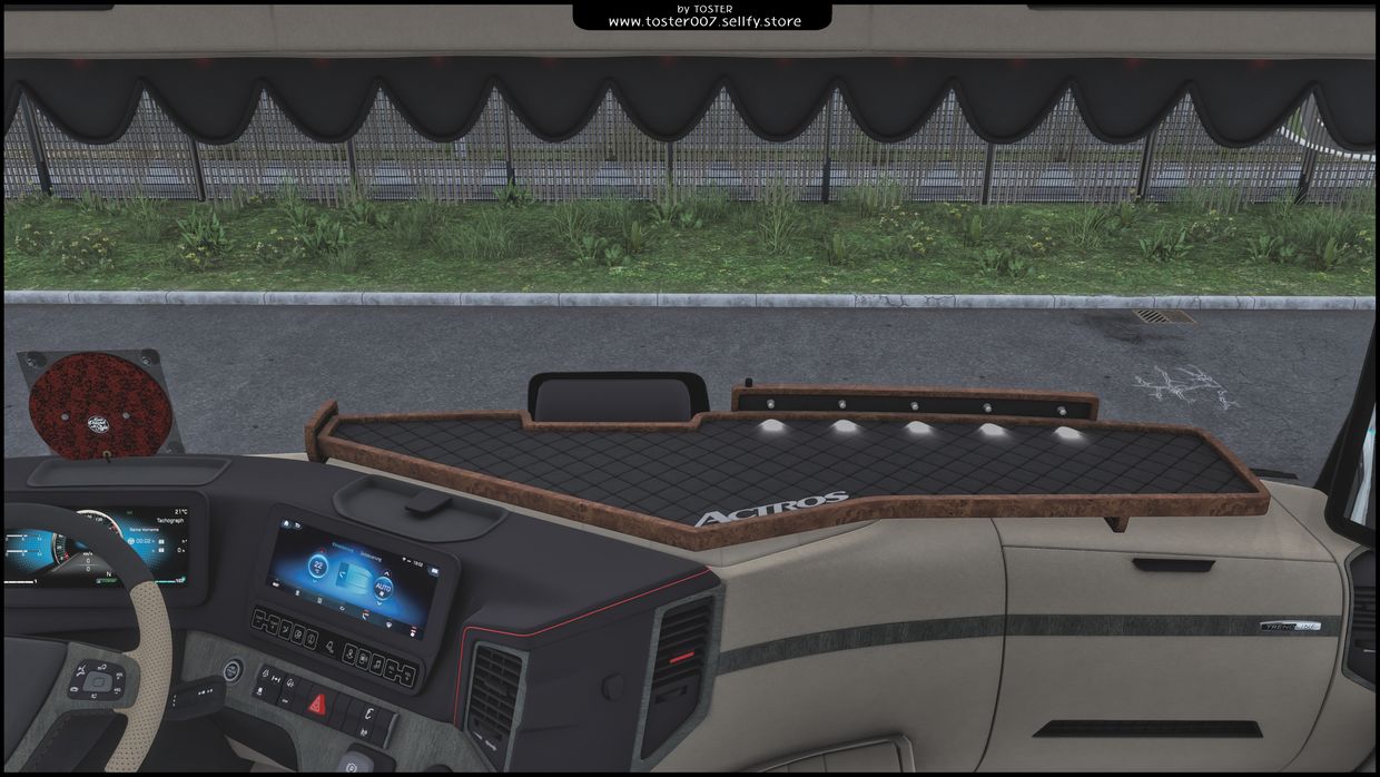 Interior Dashboard Table Mercedes Actros MP5 ETS 2