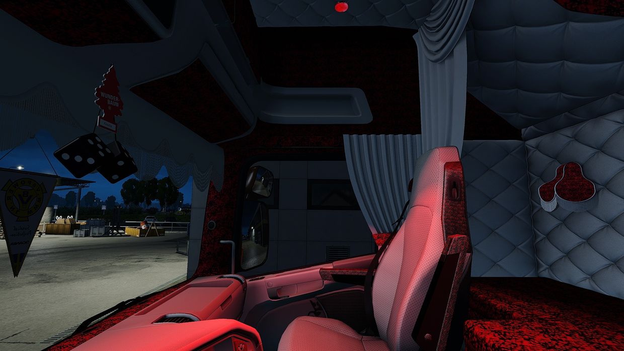 Scania RJL RED Custom / Holland / Danish Interior ETS 2 #2