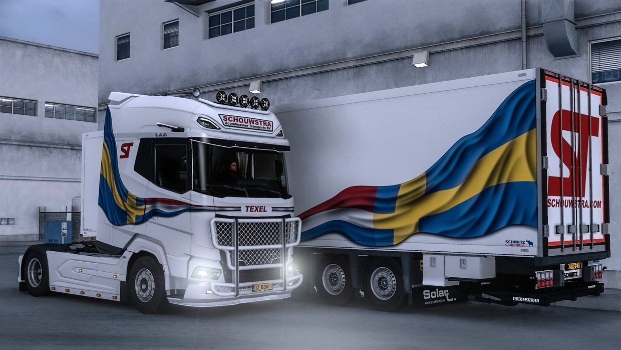 DAF 2021 Jelle Schouwstra Transport Combo Skin ETS 2