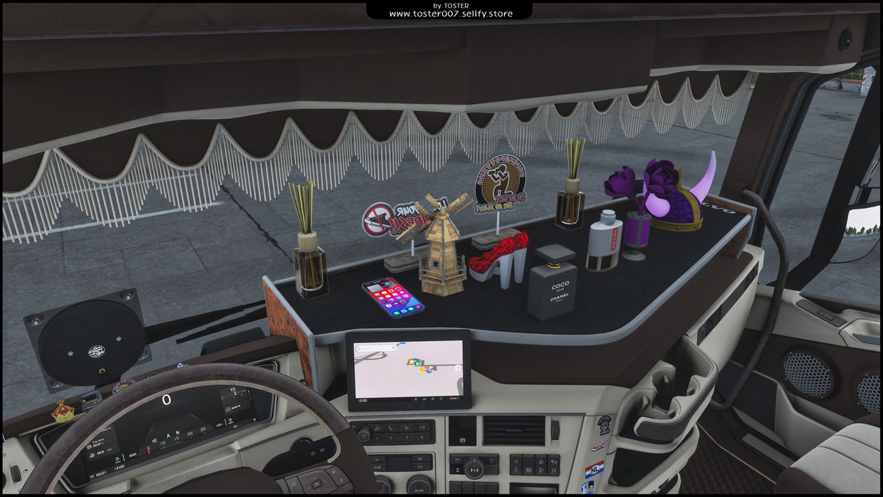 Interior Dashboard Table Volvo FH5 FH6 2024 ETS 2