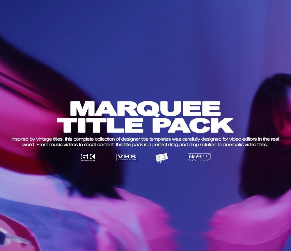 Marquee - Cinematic Title Pack