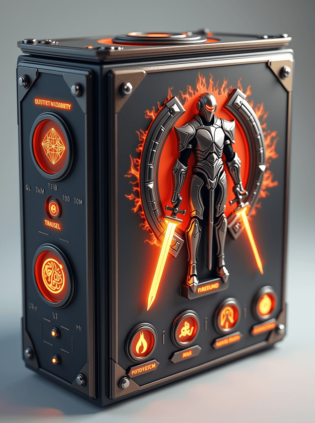 Zenith Flame Battle Magic Armor and Attack Plate (Professional)