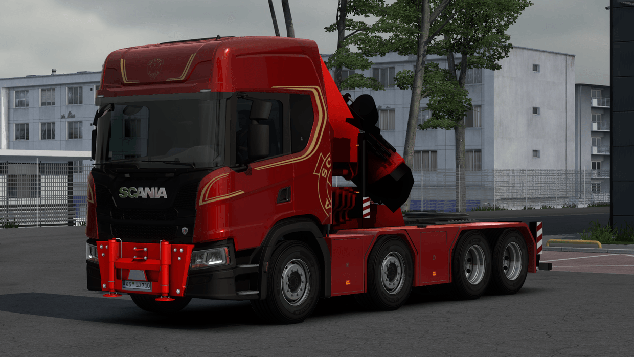 [ETS2] Scania NG PGRS Crane Chassis ADD-Ons 8X4