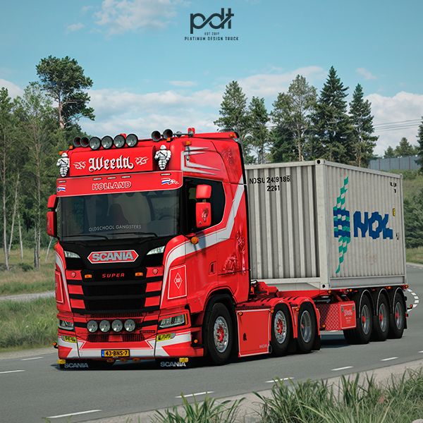 Scania S500 + Trailer "Weeda Oldschool Gangsters"