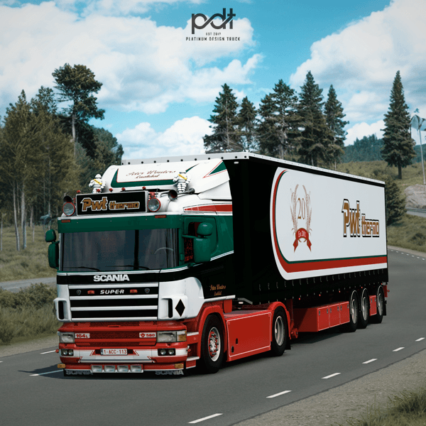 (4x2-6x2) Scania 164L + Trailer "Pwt Thermo"