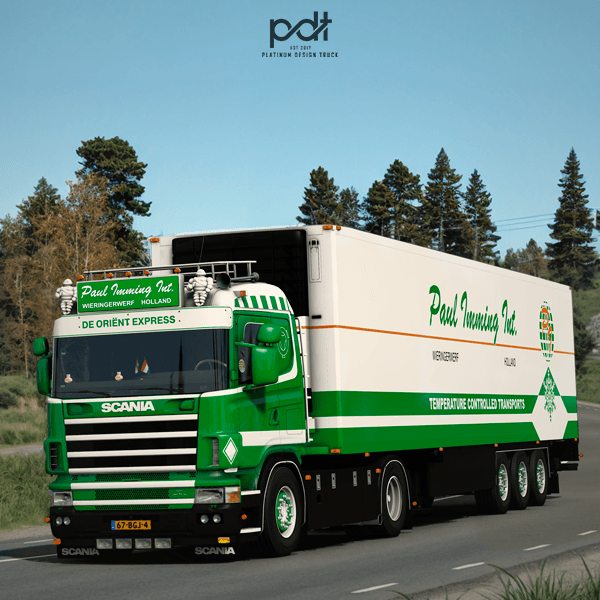 Scania 4series 164 480 + Trailer "Paul Imming Int."