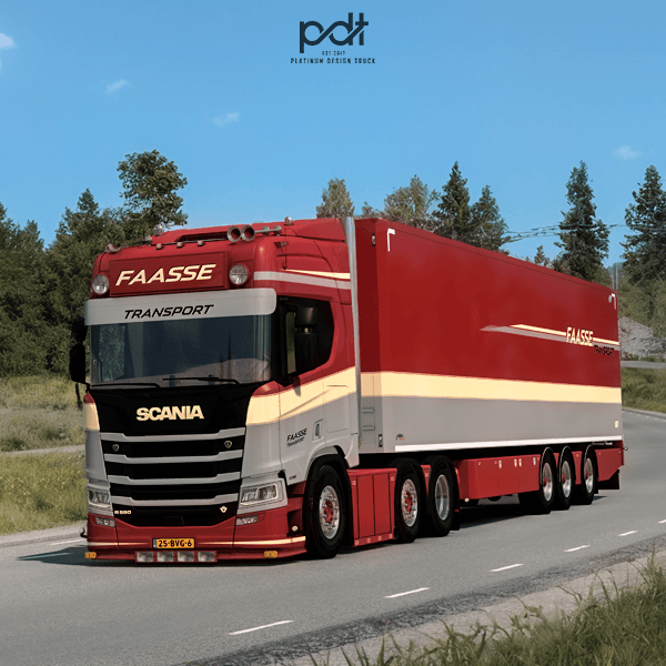 Scania R590 + Trailer "Faasse Transport"