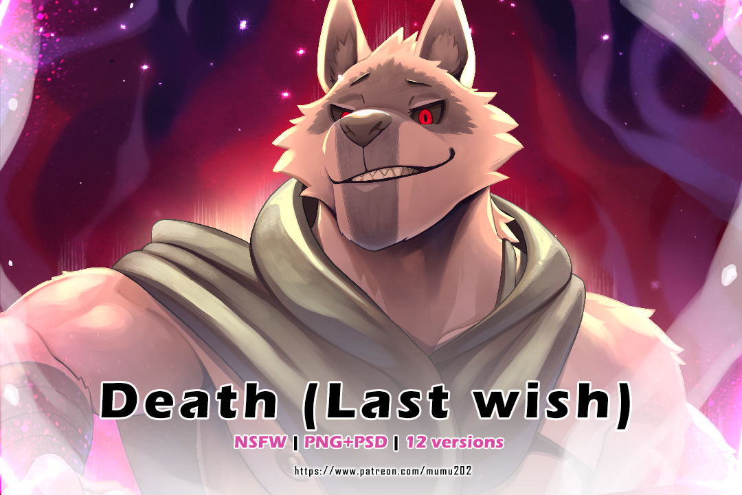 Digital artwork furry kemono art comic cartoon death holloween
