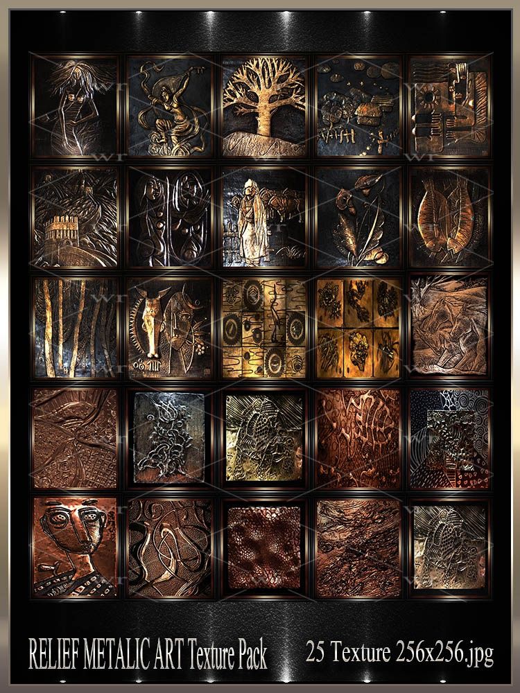 RELIEF METALLIC ART IMVU TEXTURE PACK