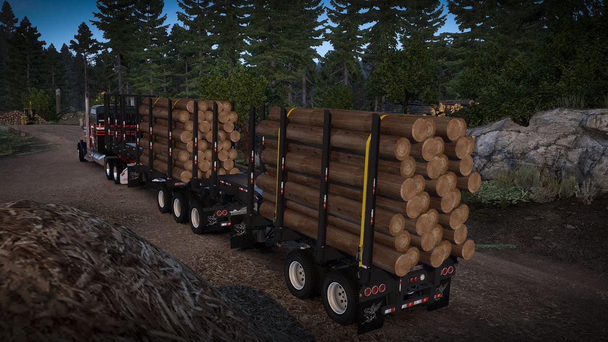 Custom Logging Loads Pack ATS Mod | American Truck Simulator Download