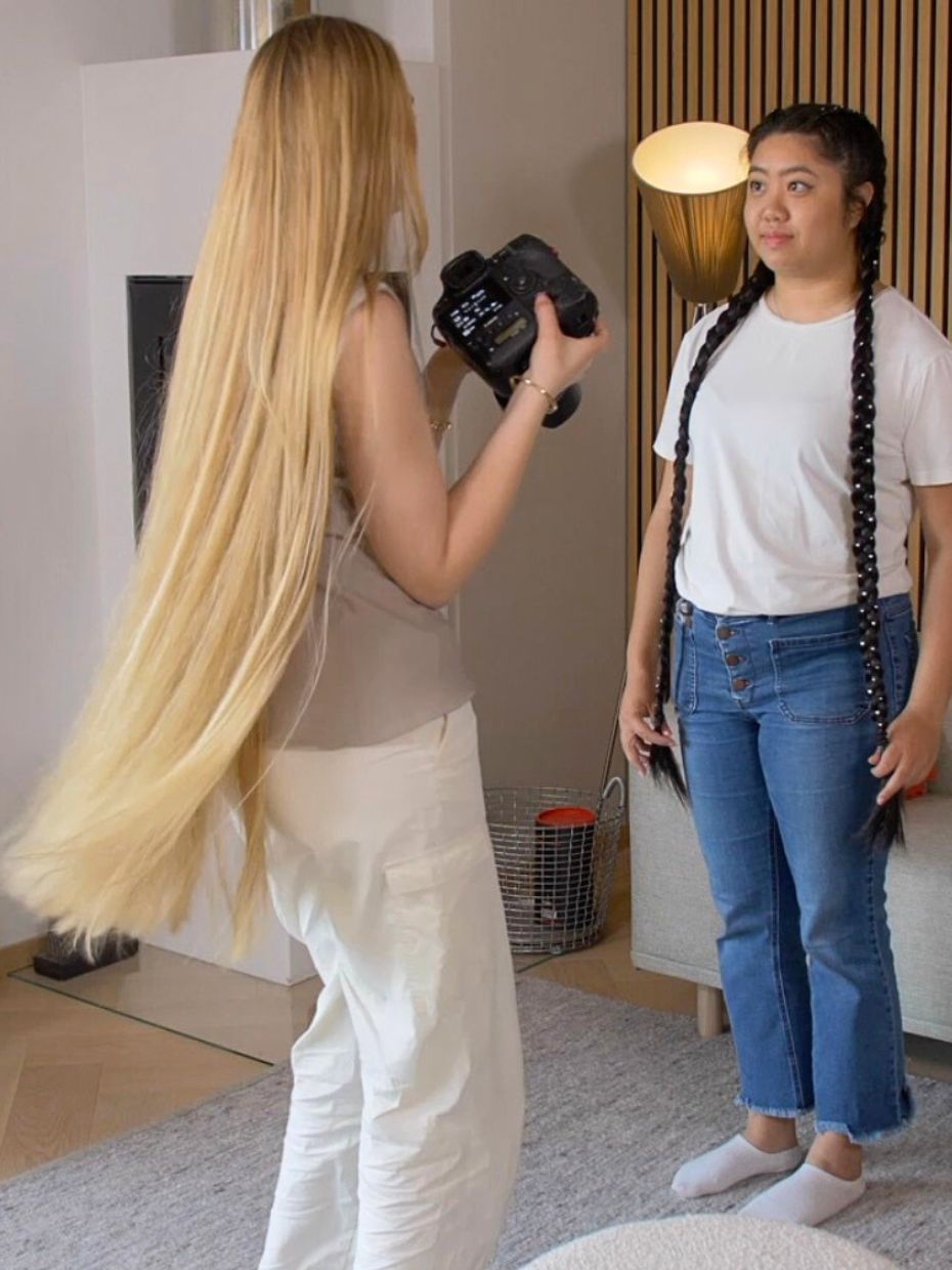 VIDEO - Making and photographing Isabell's amazing braids with pearls