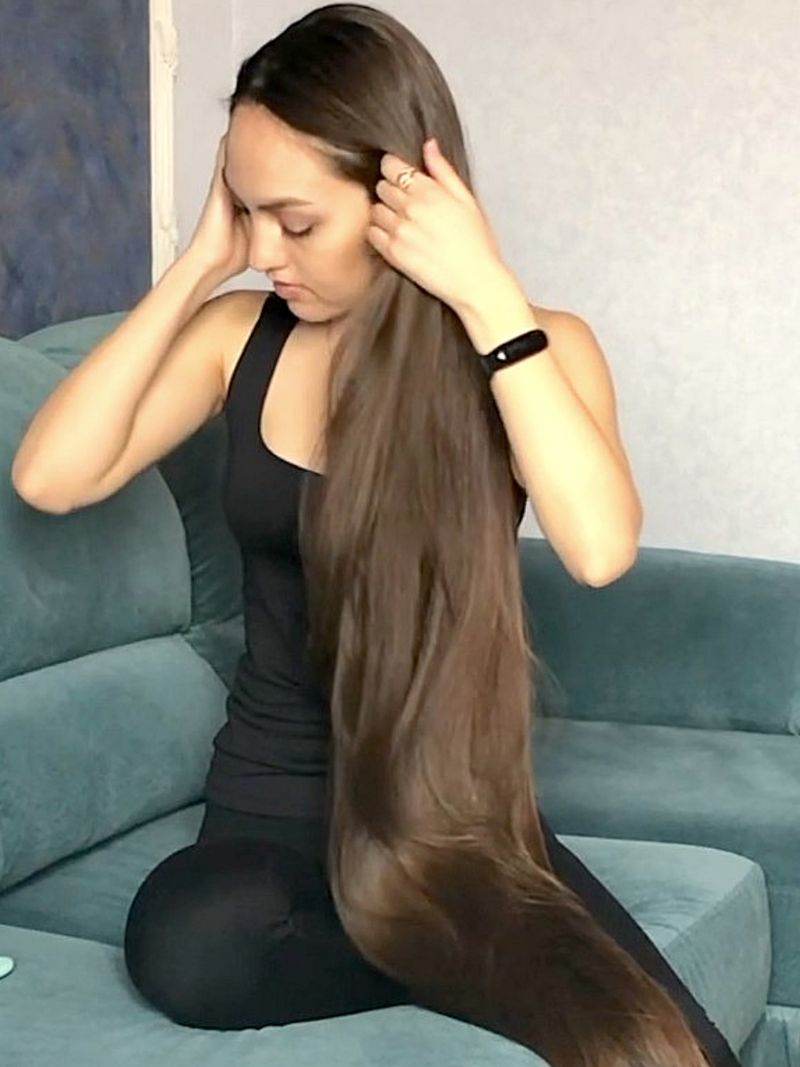 VIDEO - Really thick hair 2