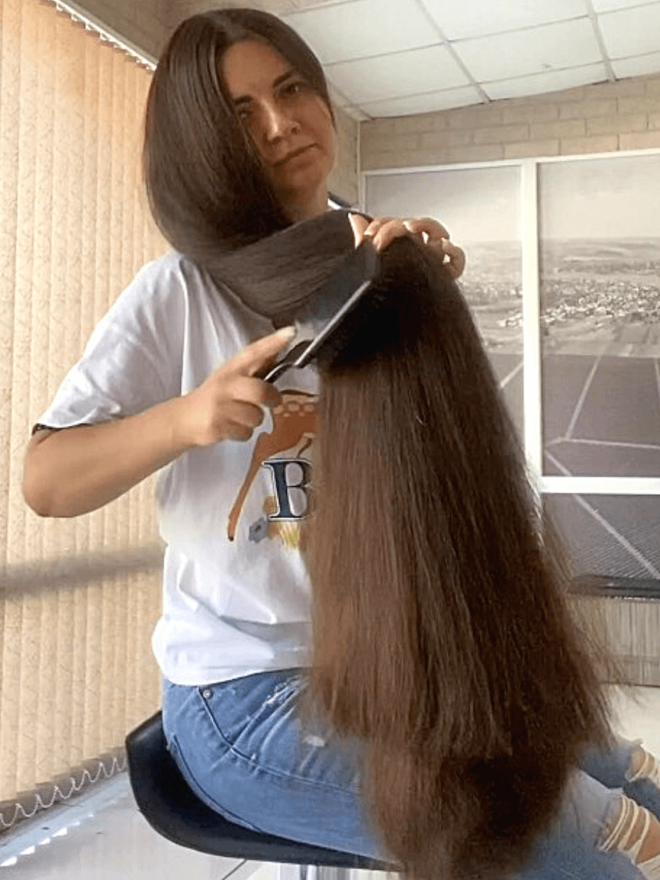 PHOTO SET - Alena's passion is super long hair photosh