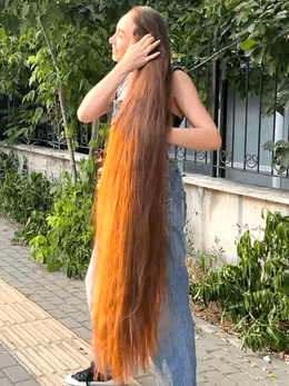 VIDEO - Extremely thick and heavy hair smelling and hair play