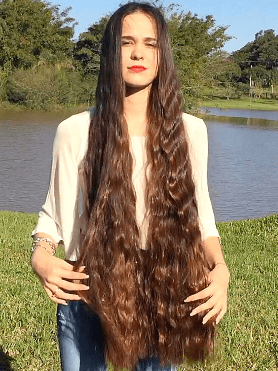 PHOTO SET - Ultra long giga hair photoshoot