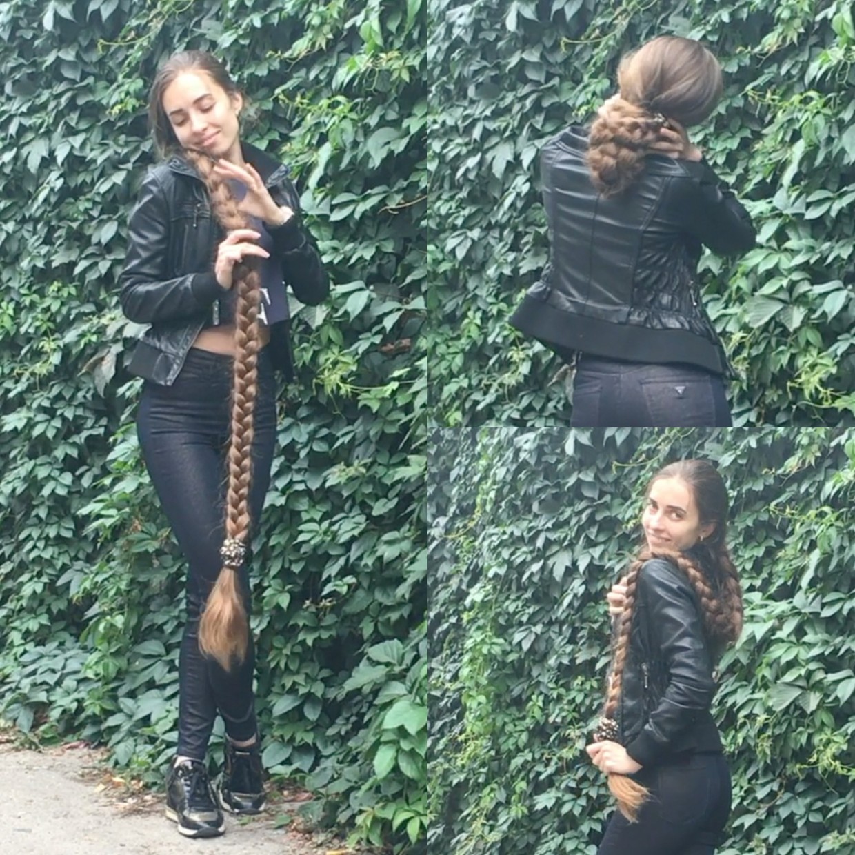VIDEO - Rapunzel´s heavy braid outside