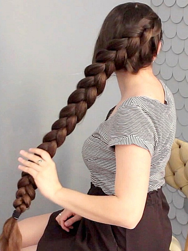 VIDEO - Swedish blonde braids