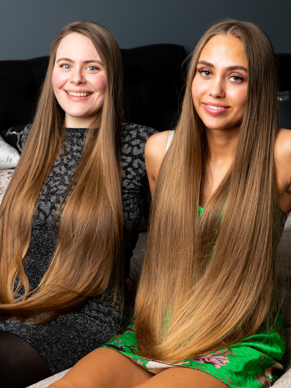 PHOTO SET - Two perfect long hair models photoshoot
