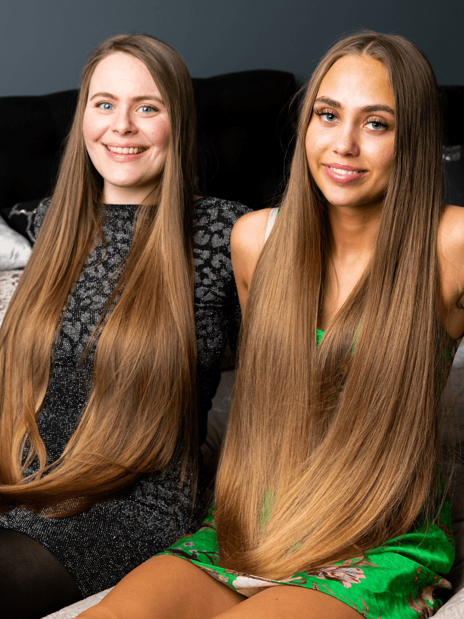 PHOTO SET - Two perfect long hair models photoshoot