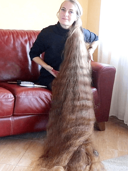 VIDEO - Extremely thick and heavy hair smelling and hair play