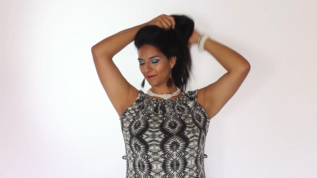 Kimberly "long to medium length haircut and creative pixie cut"