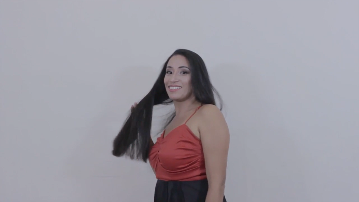 Veronica "long to short creative pixie cut and pixie cut with shaved sides"