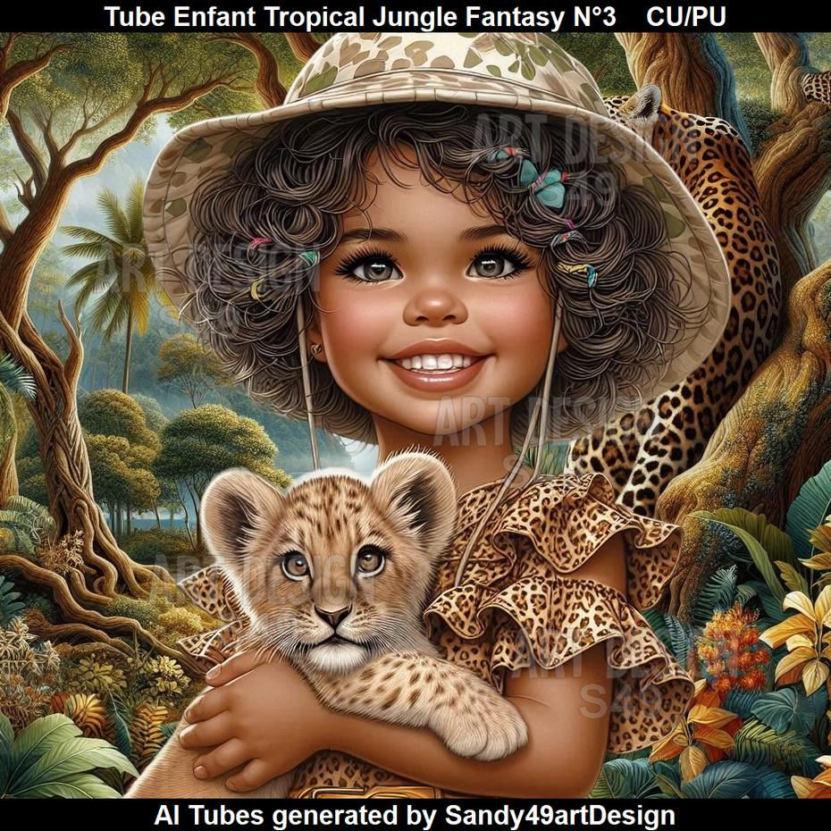 Tube Enfant Tropical Jungle Fantasy N°3