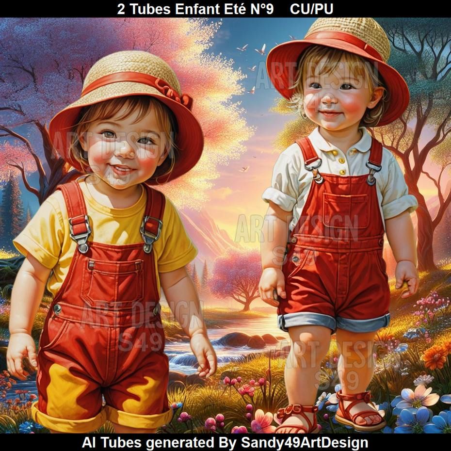 2 Tubes Enfant Eté N°9