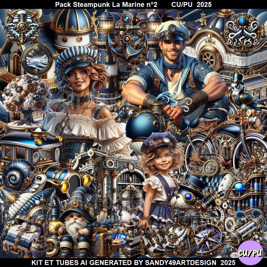 Pack Steampunk La Marine N°2
