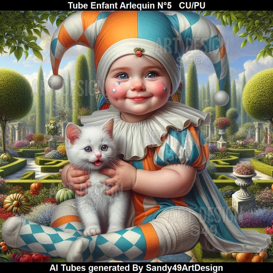 Tube Enfant Arlequin N°7
