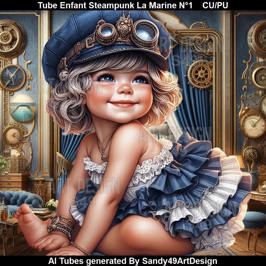 Tube Enfant Steampunk La Marine N°1