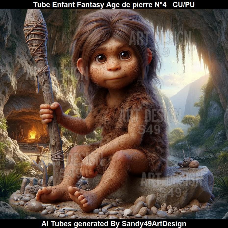 Tube Enfant Fantasy Age de pierre N°4