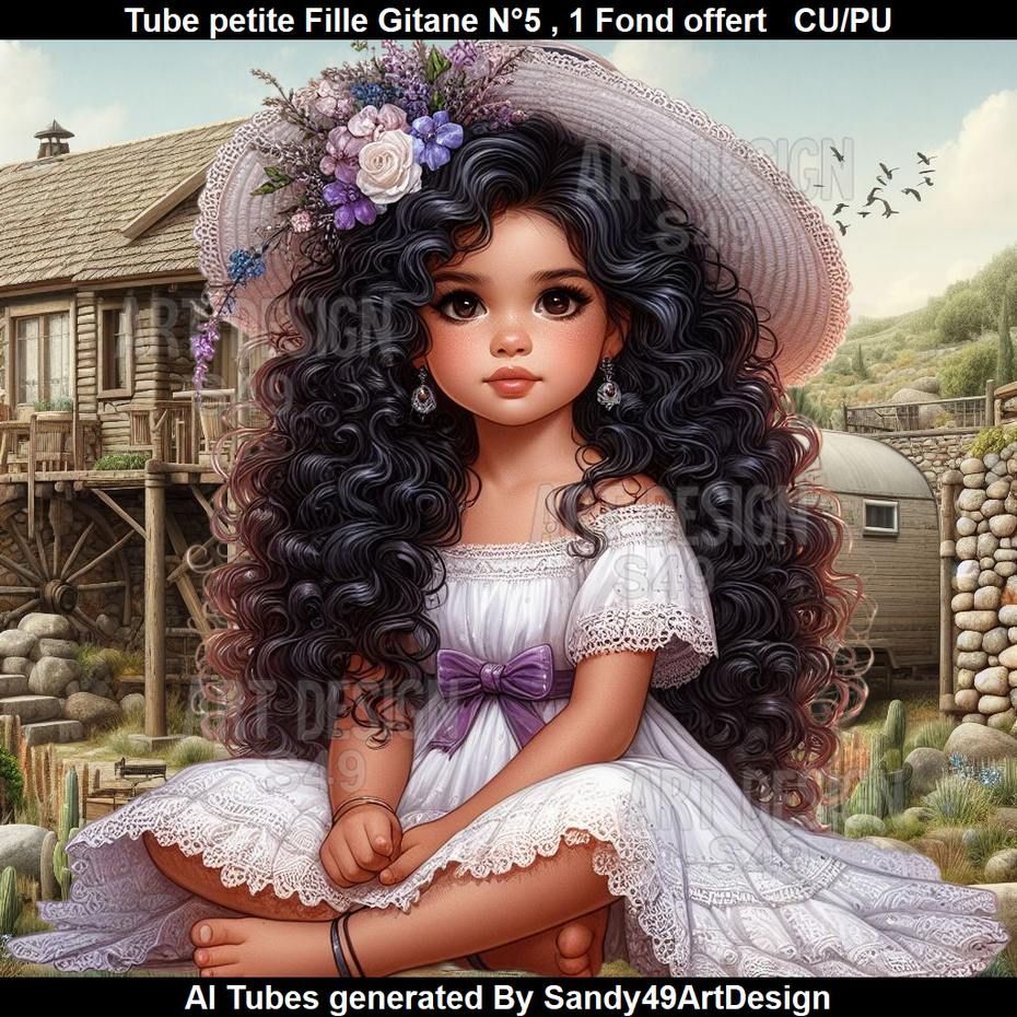 Tube petite Fille Gitane N°5