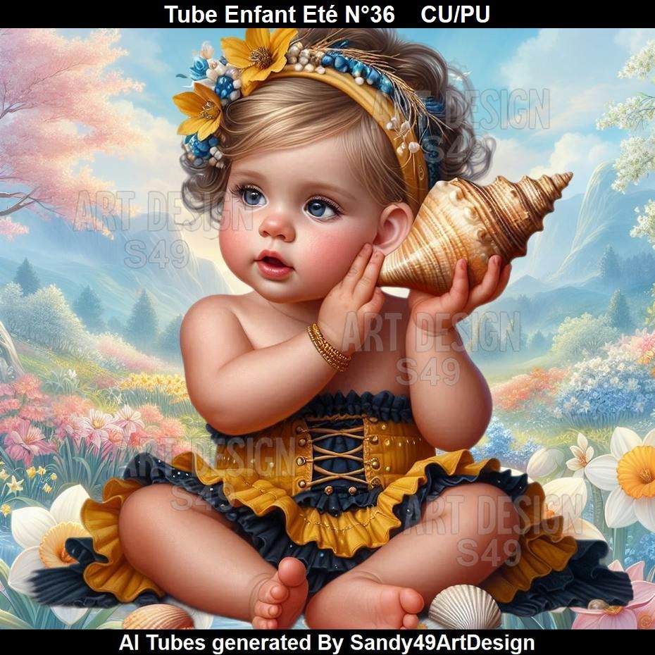 Tube Enfant Eté N°36