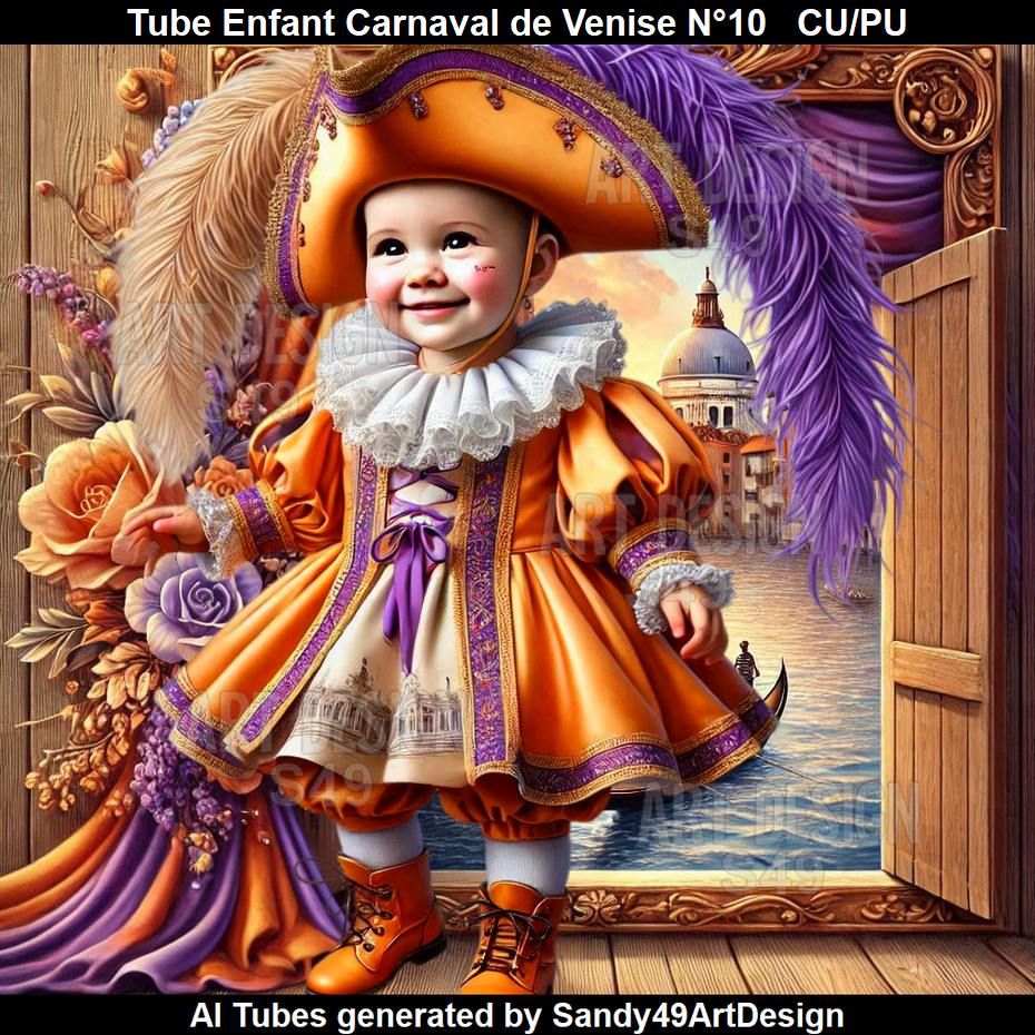 Tube Enfant Carnaval de Venise N°10