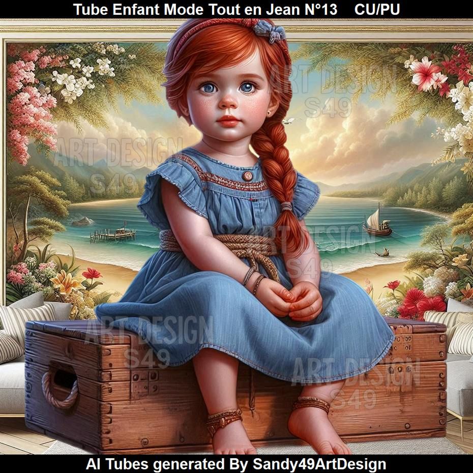 Tube Enfant Mode Tout en Jean N°13