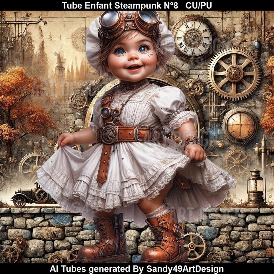 Tube Enfant Steampunk N°8