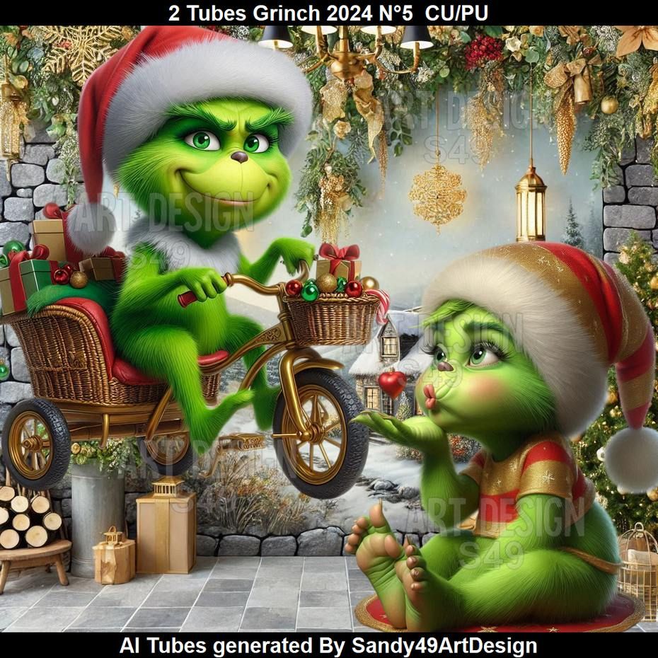 2 Tubes Grinch 2024 N°5