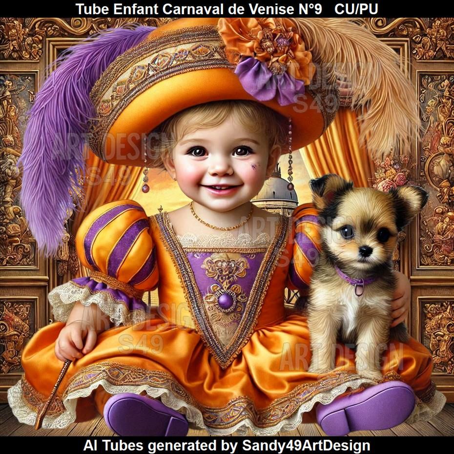 Tube Enfant Carnaval de Venise N°9