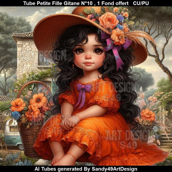 Tube Petite Fille Gitane N°10