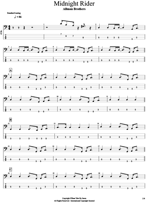 Rush Bass Tab Collection