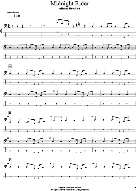 Rush Bass Tab Collection