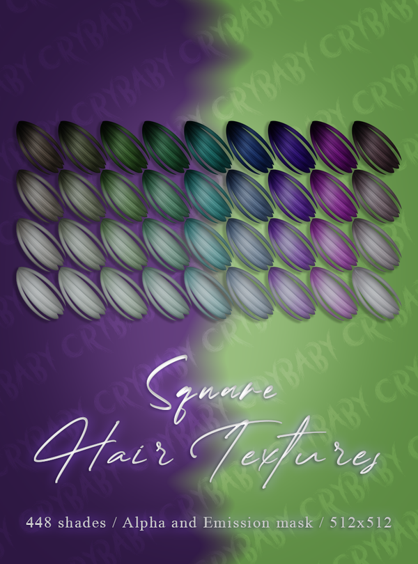 Square Hair Textures