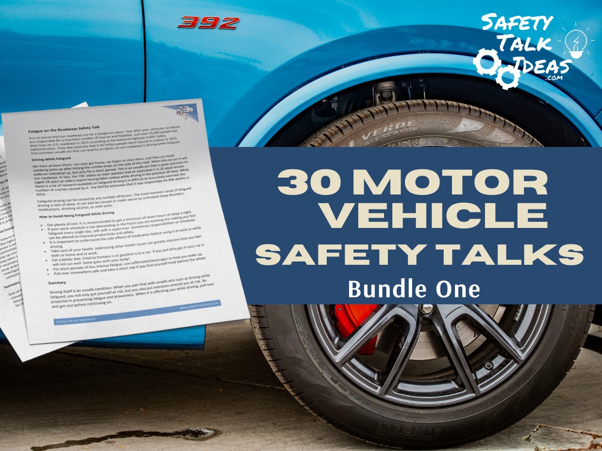 30 Motor Vehicle Safety Talks Bundle One